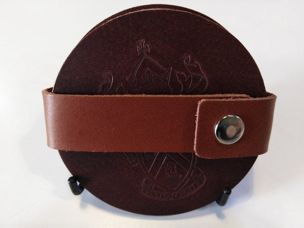 King's Leather Coasters – King's School